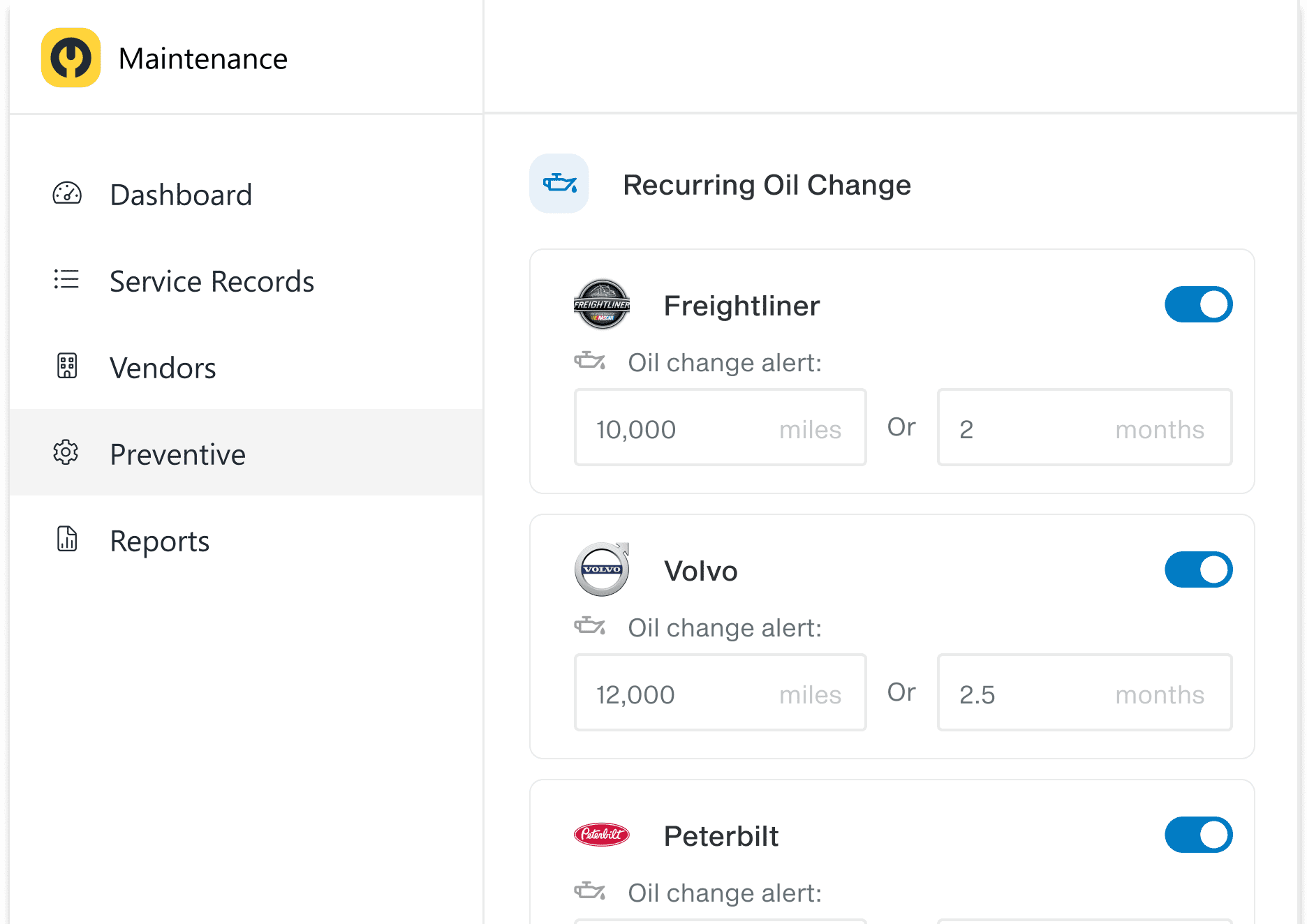 Truck Maintenance Software