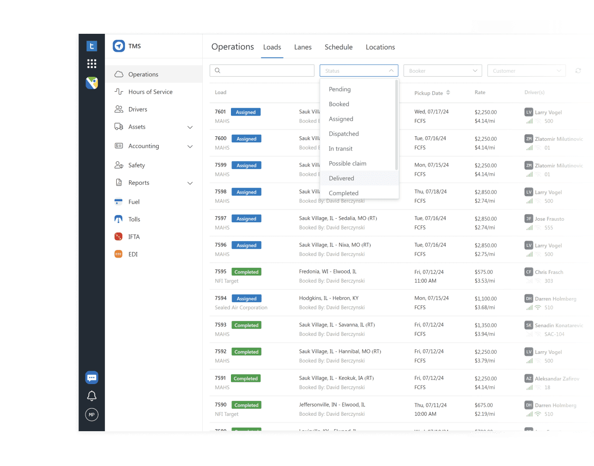 Carrier TMS | Fully-Featured Software